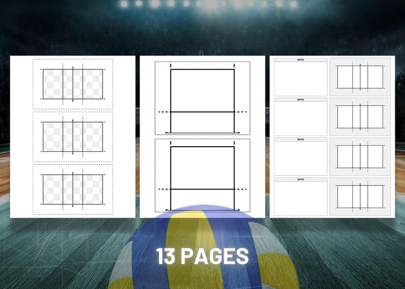 Volleyball Coaching Template Volleyball Practice Plan - Etsy