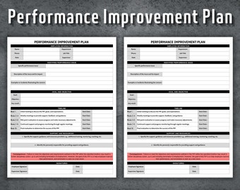 Performance Improvement Plan (PIP) Template - Etsy