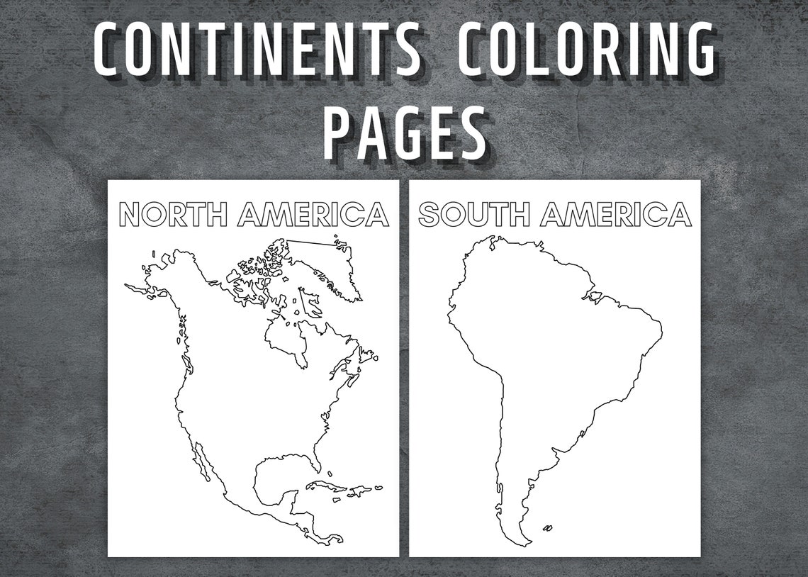 Continents Coloring Pages, World Map Coloring Pages, Printable Map ...