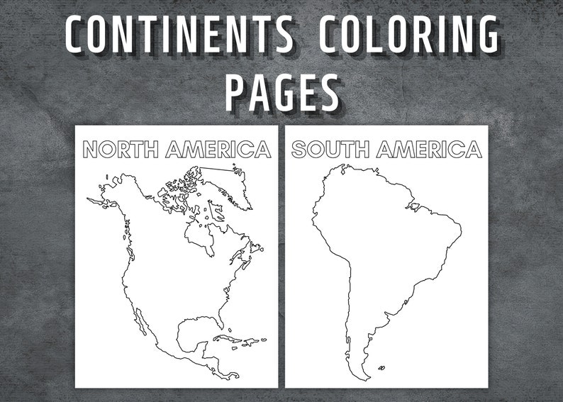 Continents Coloring Pages, World Map Coloring Pages, Printable Map ...