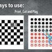 Checkers Game, Printable Checkers Game, Draught Board, Draughts Game, 8 ...