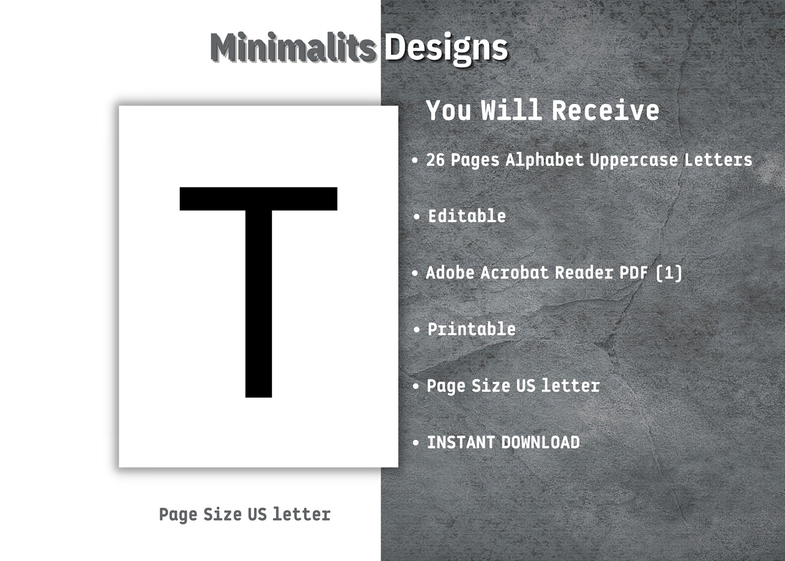 Uppercase Letters, Printable Alphabet, Editable A B C Pages, Alphabet ...