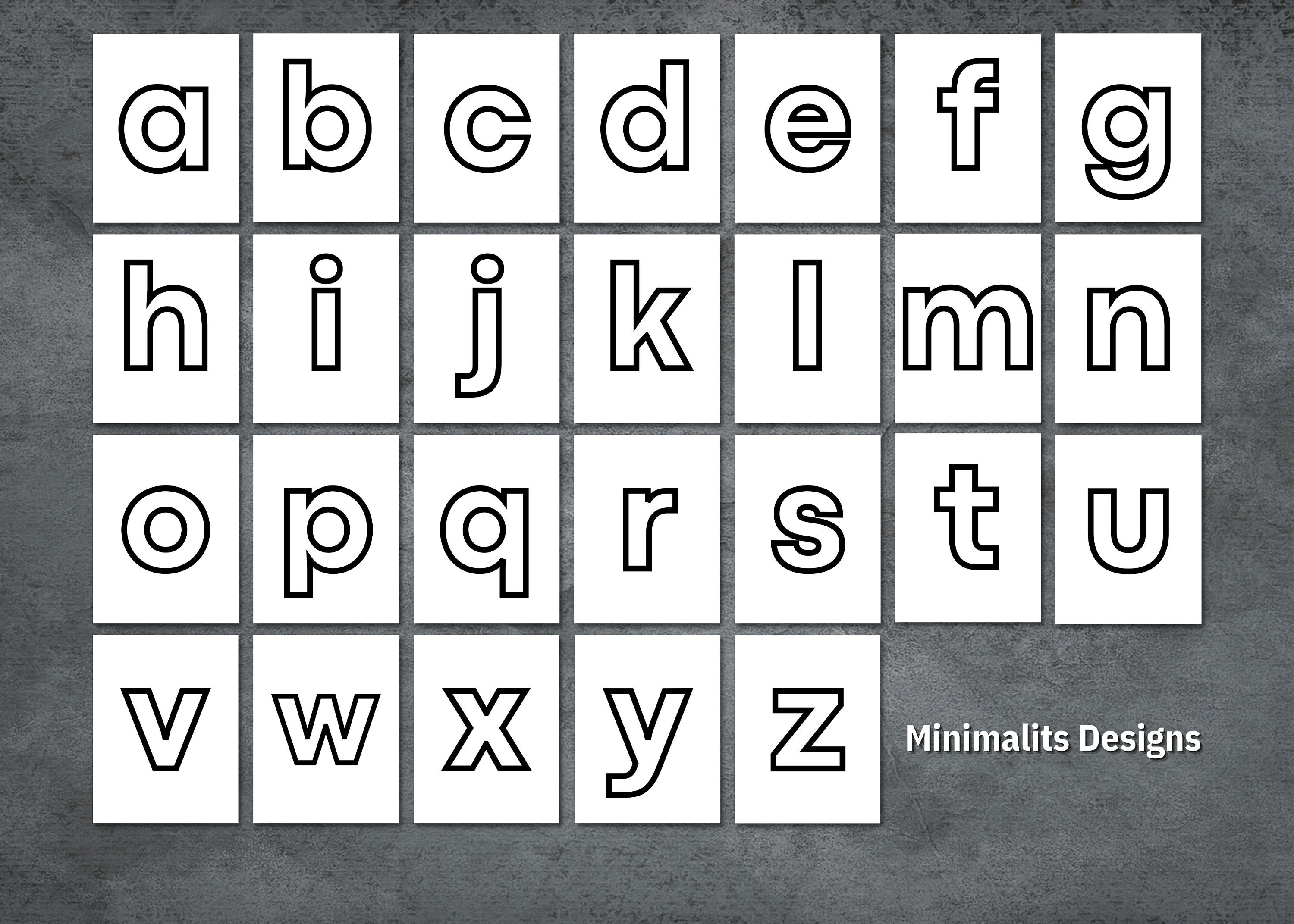 Lowercase Letters, Printable Alphabet, Editable a B C Pages, Alphabet ...