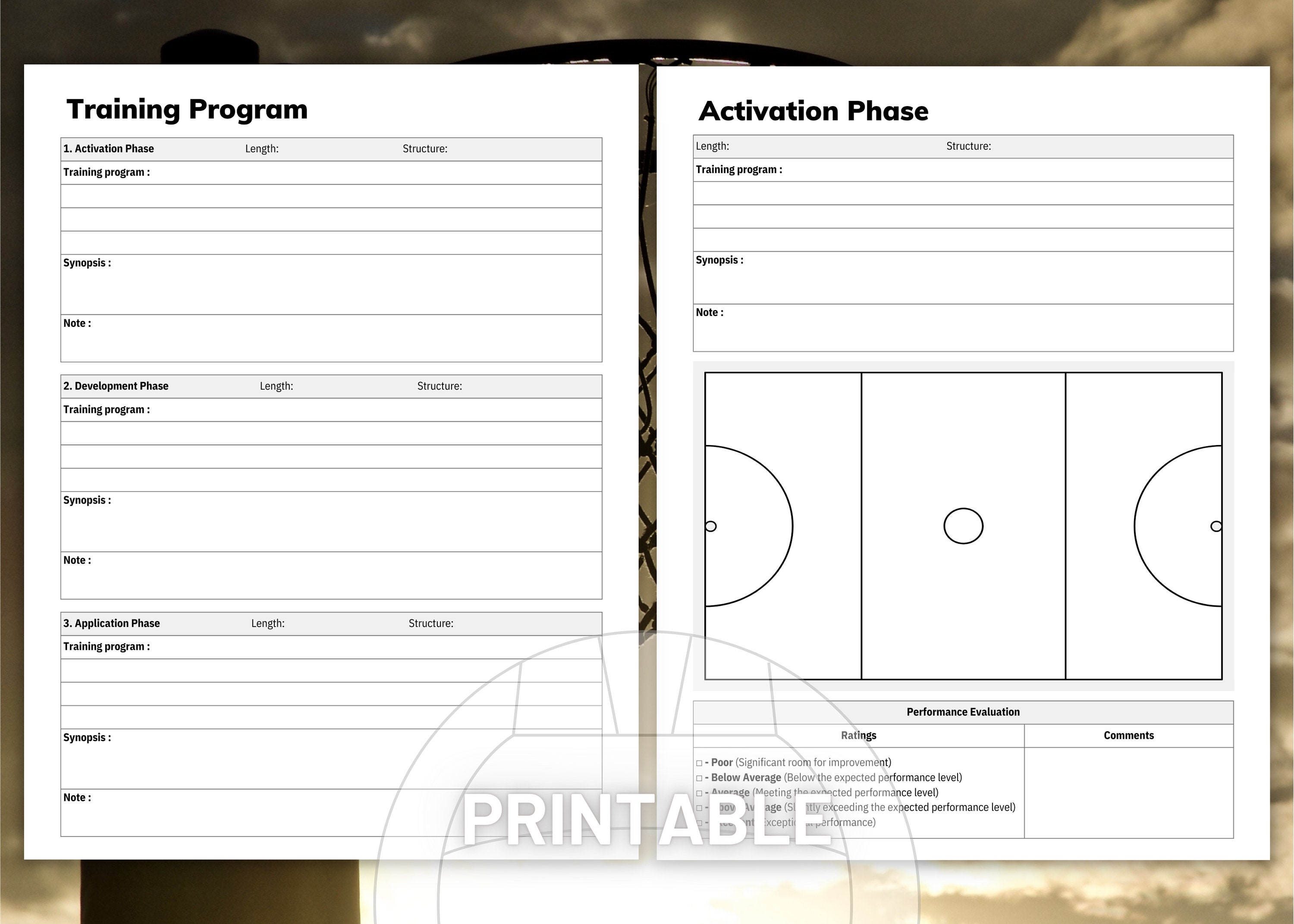 Netball Coaching Template, Netball Practice Plan, Netball Game Day ...