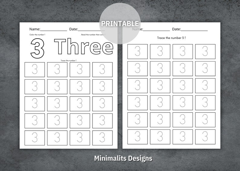 Numbers Tracing Worksheets, Numbers Coloring Pages, Printable Numbers ...