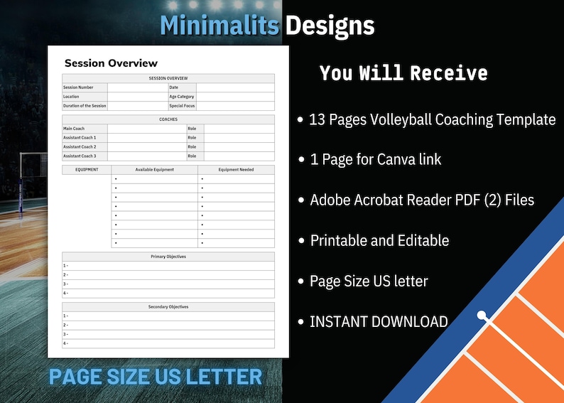 Volleyball Coaching Template, Volleyball Practice Plan, Volleyball Game ...