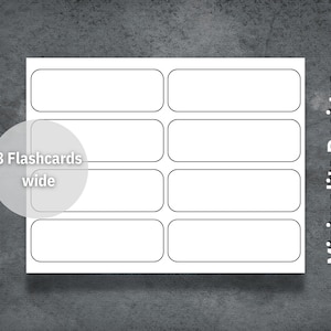 Printable Flashcards, Flash Cards Template, Blank Flash Cards, School ...