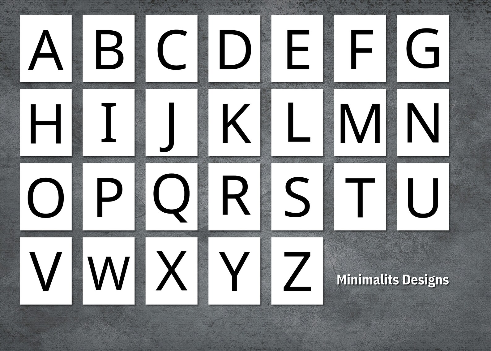 Uppercase Letters, Printable Alphabet, Editable A B C Pages, Alphabet ...