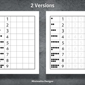 Number Tracing Worksheet, Handwriting Practice, Printable Trace Numbers ...