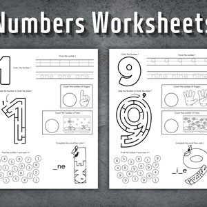 Numbers Worksheet, Numbers Coloring Pages, Printable Numbers ...