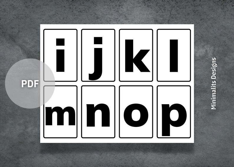 Letter Flash Cards, Printable Abc Flash Cards, Uppercase Letters ...