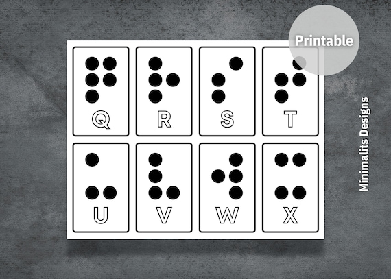 Free Printable Braille Flashcards Number Flashcards 0 9 English