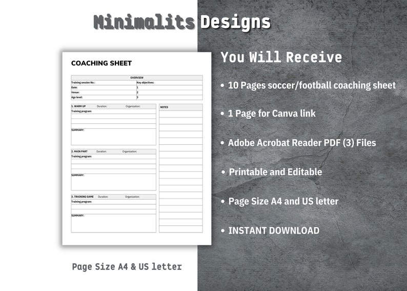 Soccer Coaching Sheet Football Coaching Sheet Soccer Practice Plan ...