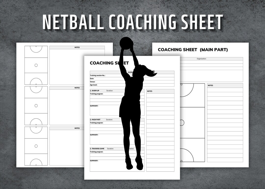 Netball Coaching Sheet, Netball Practice Plan, Netball Game Day ...