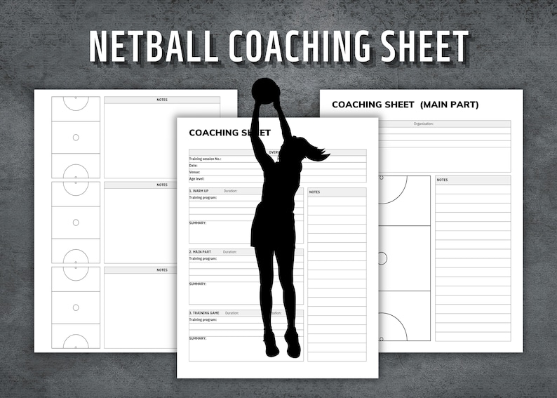 Netball Coaching Sheet, Netball Practice Plan, Netball Game Day ...