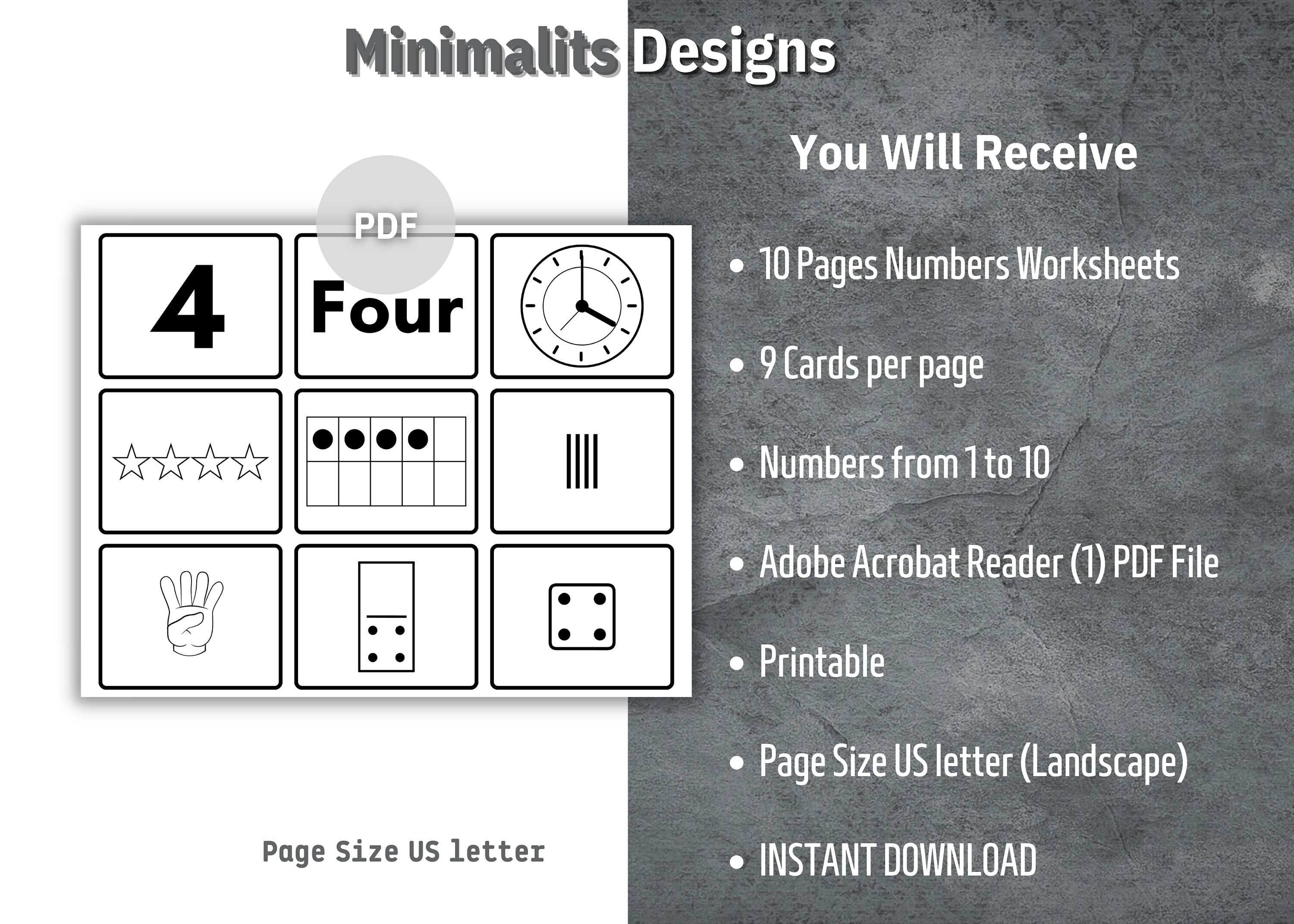 Numbers Worksheet, Numbers Sorting Cards, Printable Numbers ...