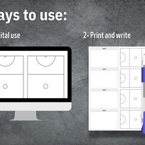 Netball Playbook Template, Printable Blank Netball Diagrams, Canva ...
