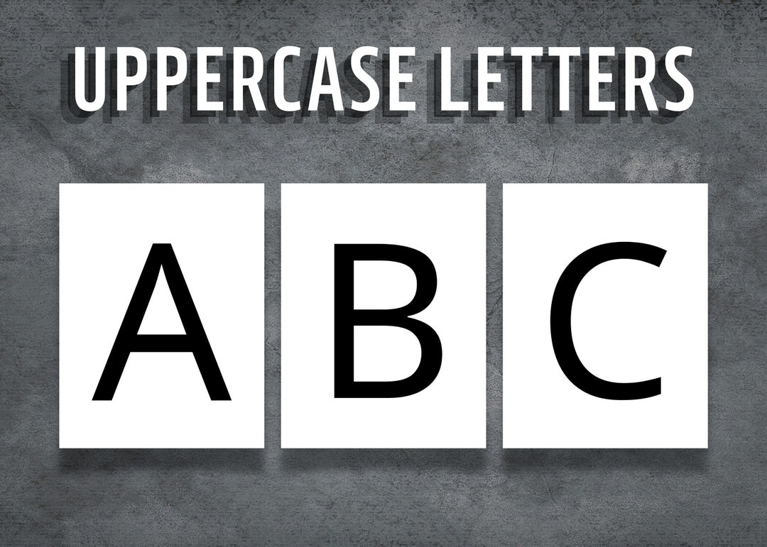 Uppercase Letters, Printable Alphabet, Editable A B C Pages, Alphabet ...