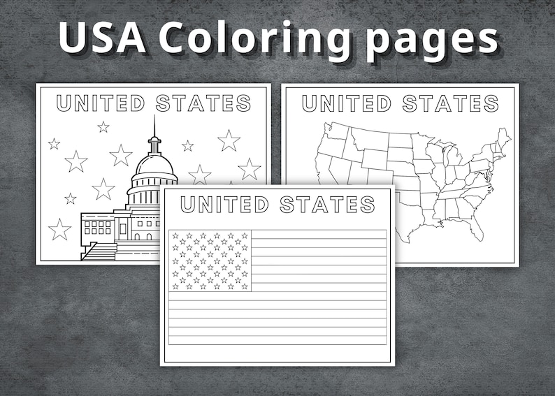 USA Coloring Pages, Printable United States Coloring Pages, Kids ...