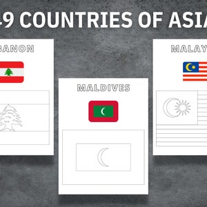 Asian Flags Coloring Pages, Printable Flags Coloring Pages, Asian ...