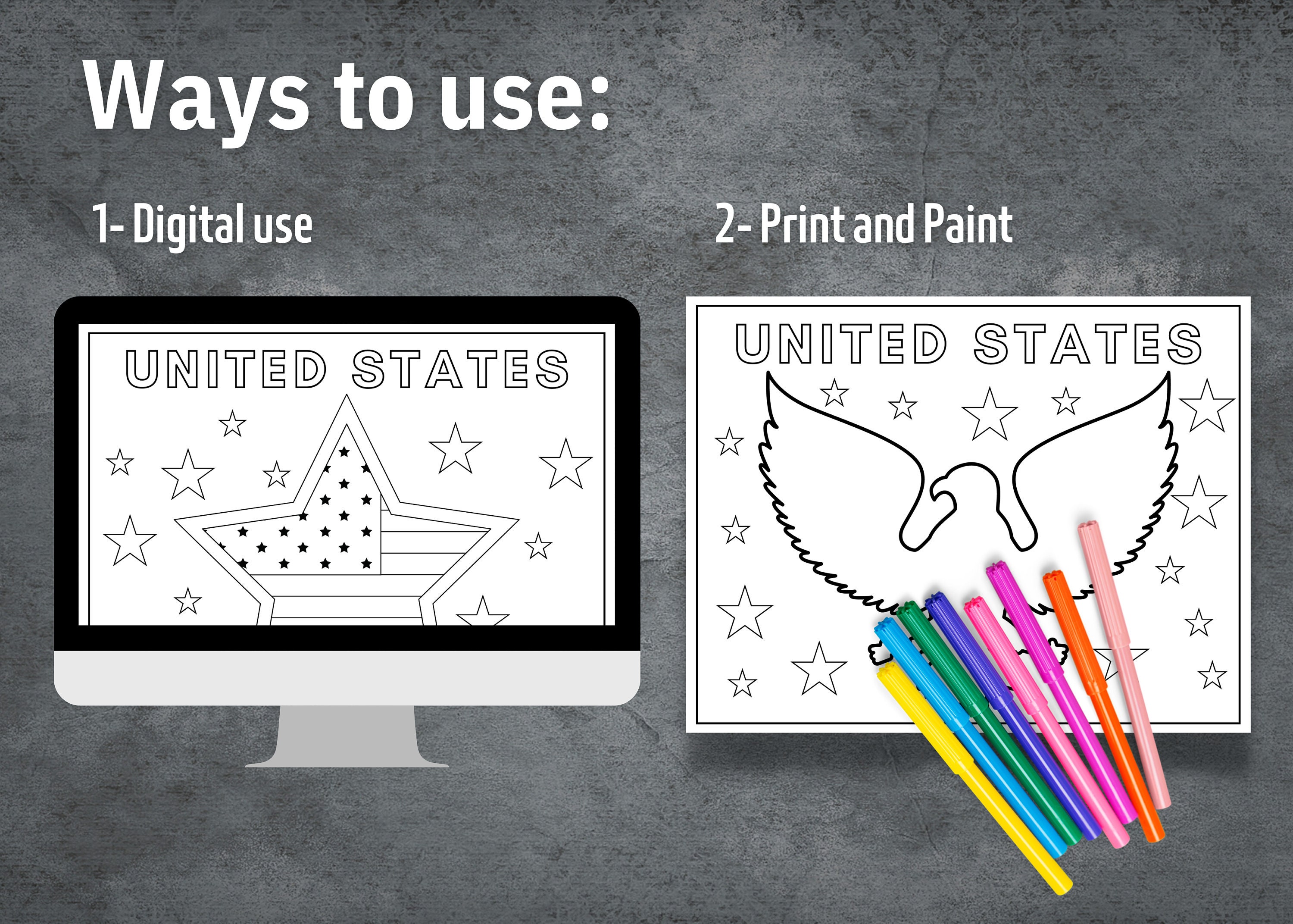 USA Coloring Pages, Printable United States Coloring Pages, Kids ...