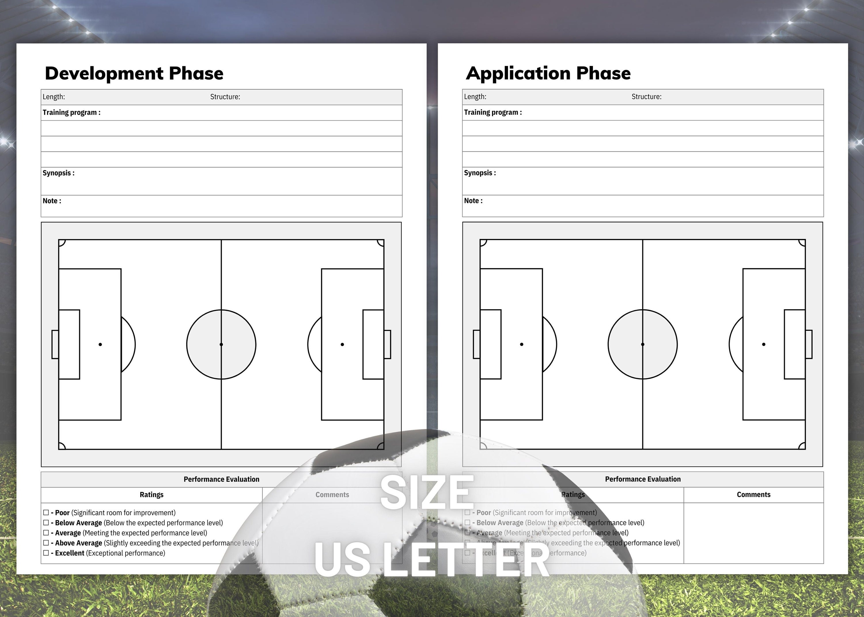Football Coaching Template, Soccer Practice Plan, Football Game Day ...