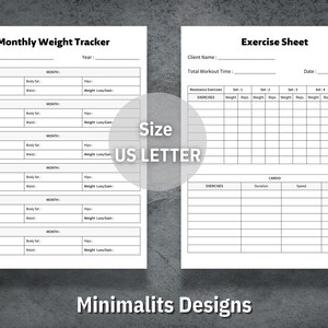 Personal Trainer Sheet, Personal Training Program Template, Fitness ...