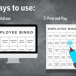 Employee Bingo Cards, Printable Employee Bingo Template, Human ...
