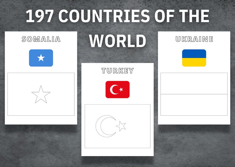 World Flags Coloring Pages, Printable Flags Coloring Pages, Countries ...