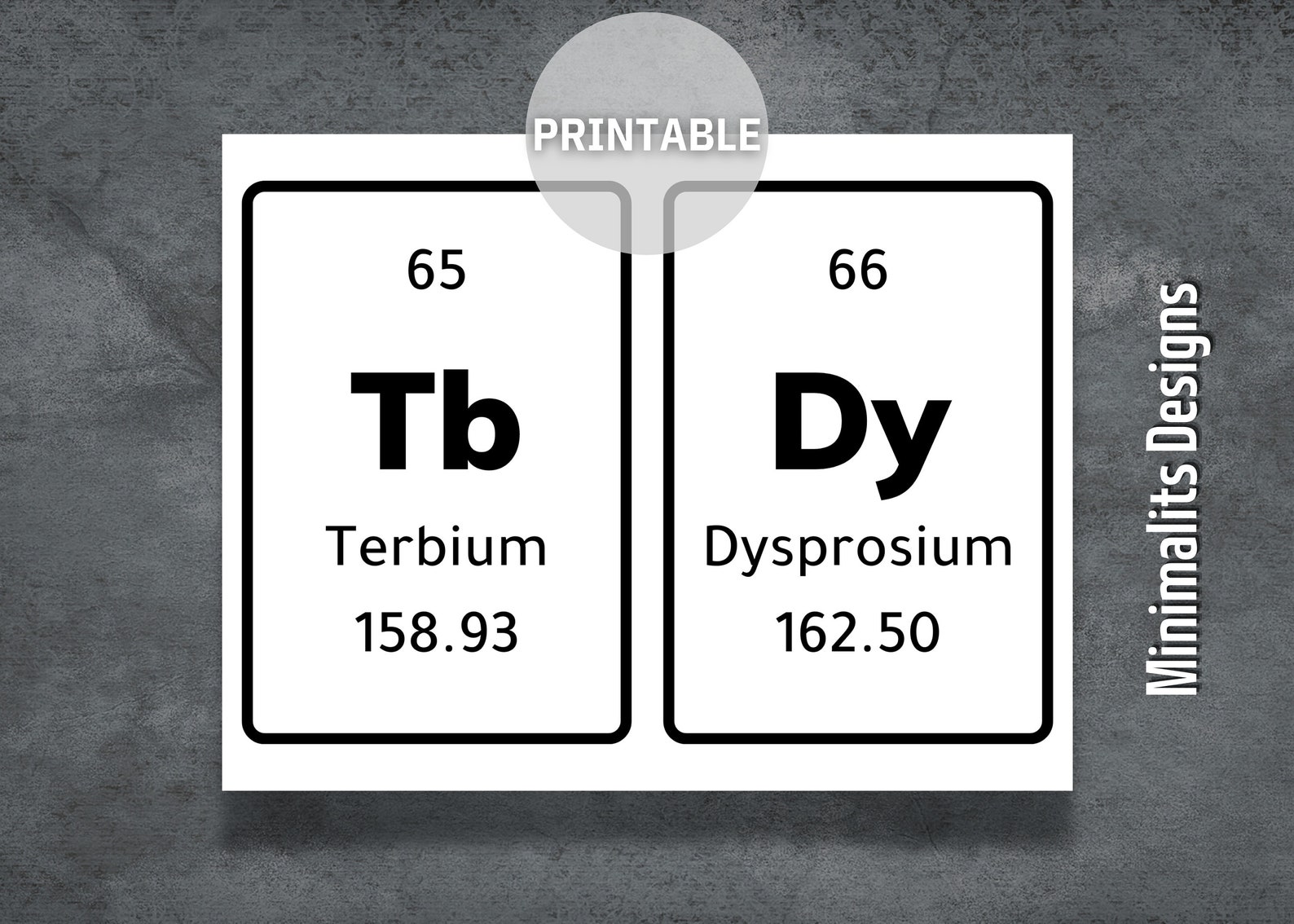 Periodic Table of Elements, Chemistry Flash Cards, Periodic Table of ...