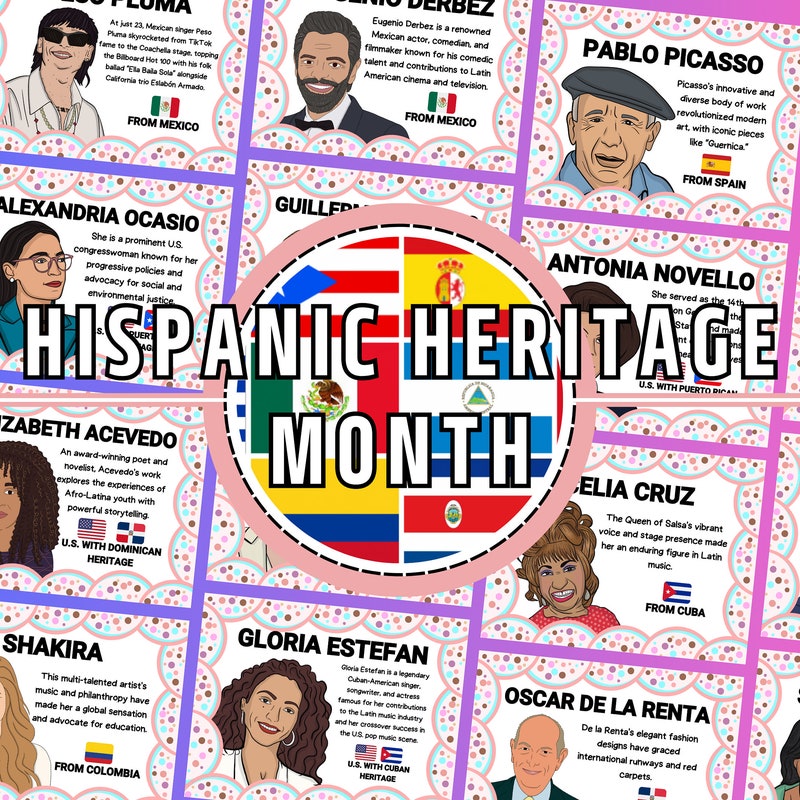 Hispanic Heritage Month Clipart - Etsy