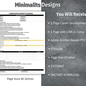Career Development Planning, Printable Developing Employees, HR ...