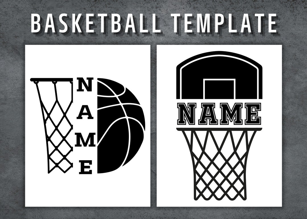 Basketball Template, Editable Canva Template, Basketball PNG, Printable ...