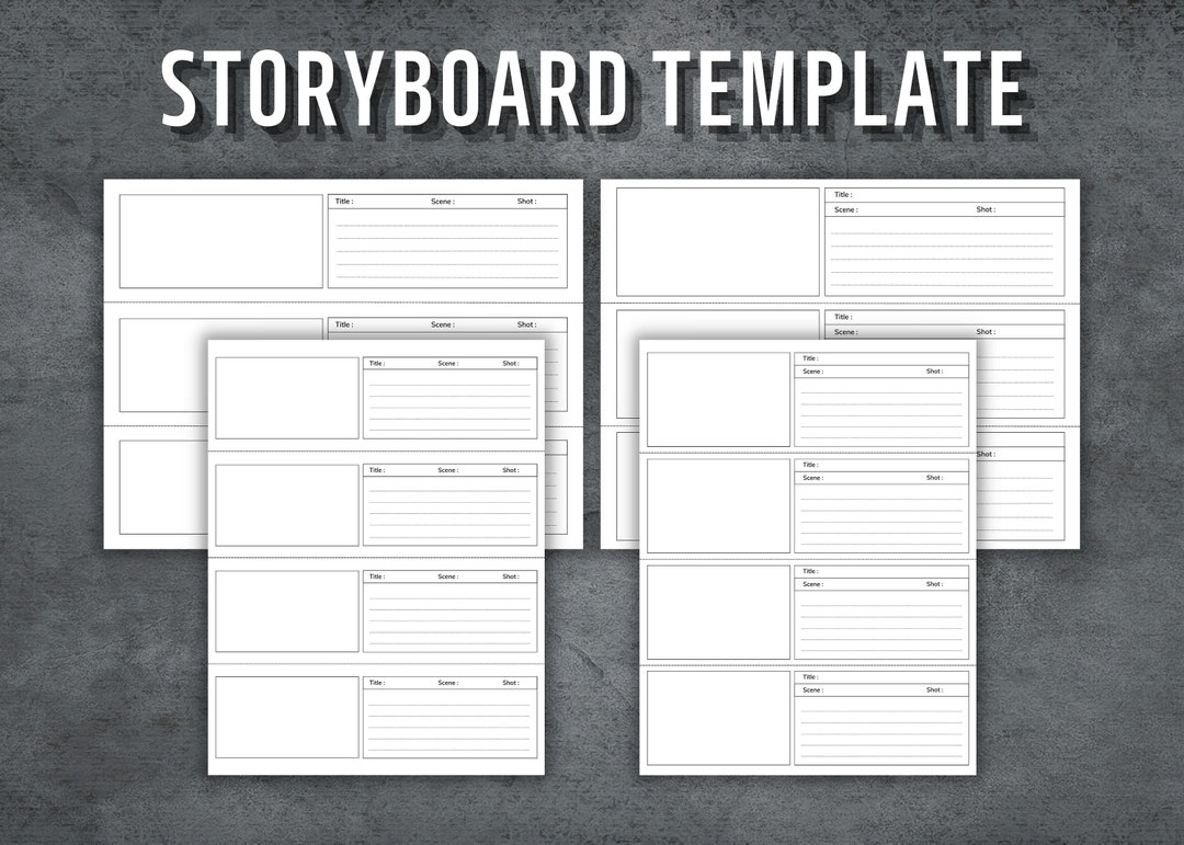Storyboard Template, Film Planner, Video Planner, Animators & Motion ...
