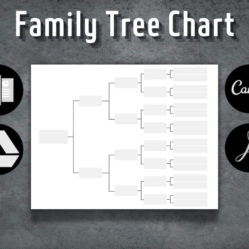 Family Tree Chart - Etsy