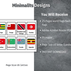 World Flags Flash Cards, Printable Flashcards, United Nations Countries ...