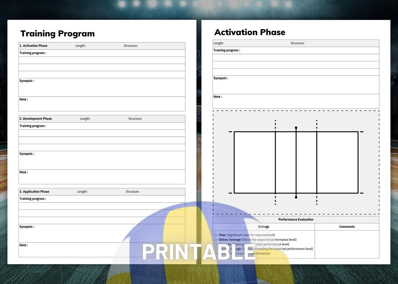Volleyball Coaching Template, Volleyball Practice Plan, Volleyball Game ...