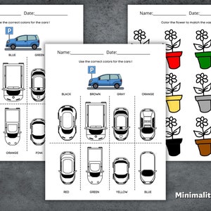 Colors Worksheet, Color Matching Activity, Printable Kids Worksheets ...