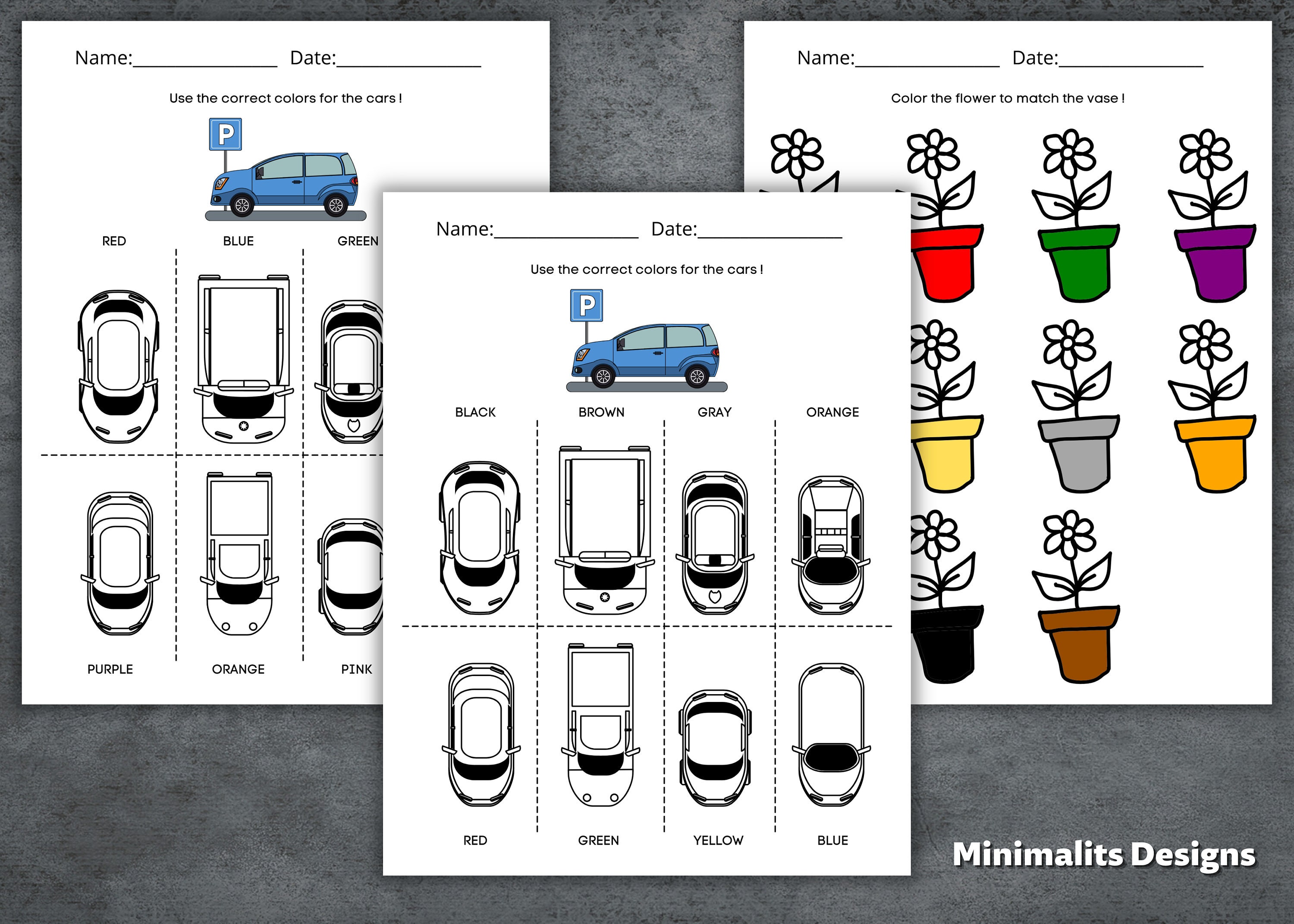 Colors Worksheet, Color Matching Activity, Printable Kids Worksheets ...