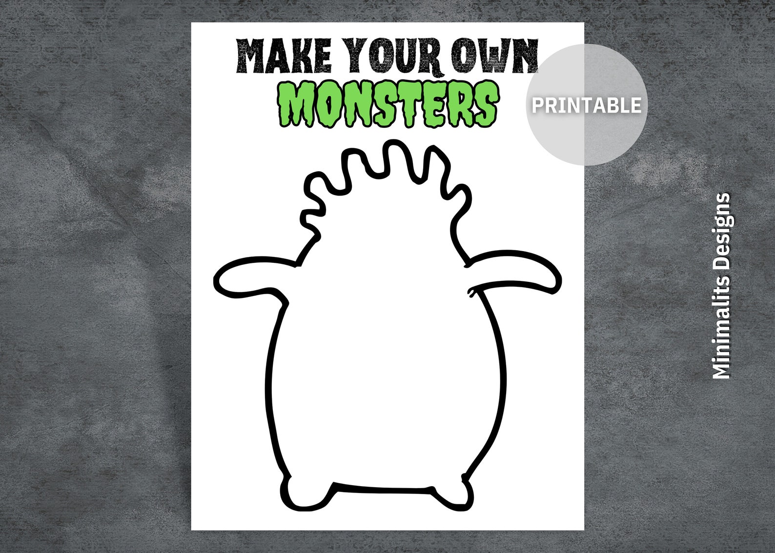 Make Your Own Monsters, Halloween Activities, Printable Coloring Pages ...