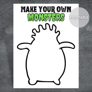 Make Your Own Monsters, Halloween Activities, Printable Coloring Pages ...