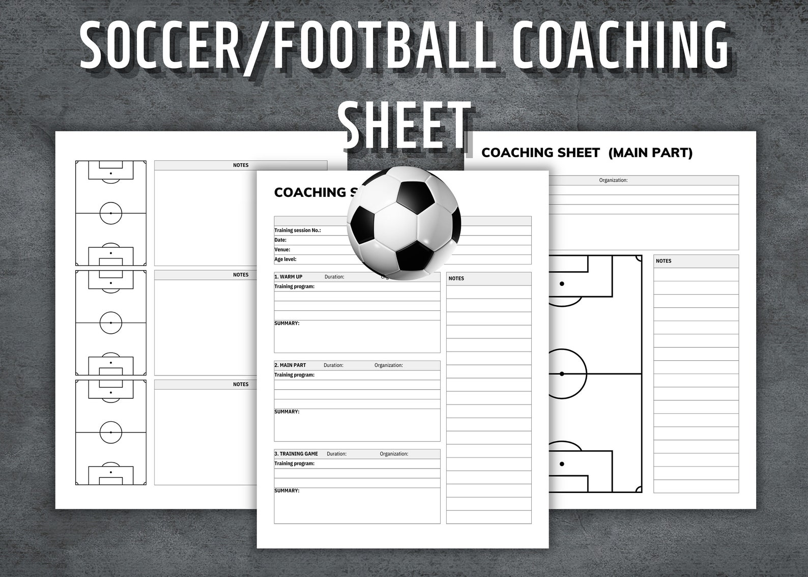 Soccer Coaching Sheet, Football Coaching Sheet, Soccer Practice Plan ...