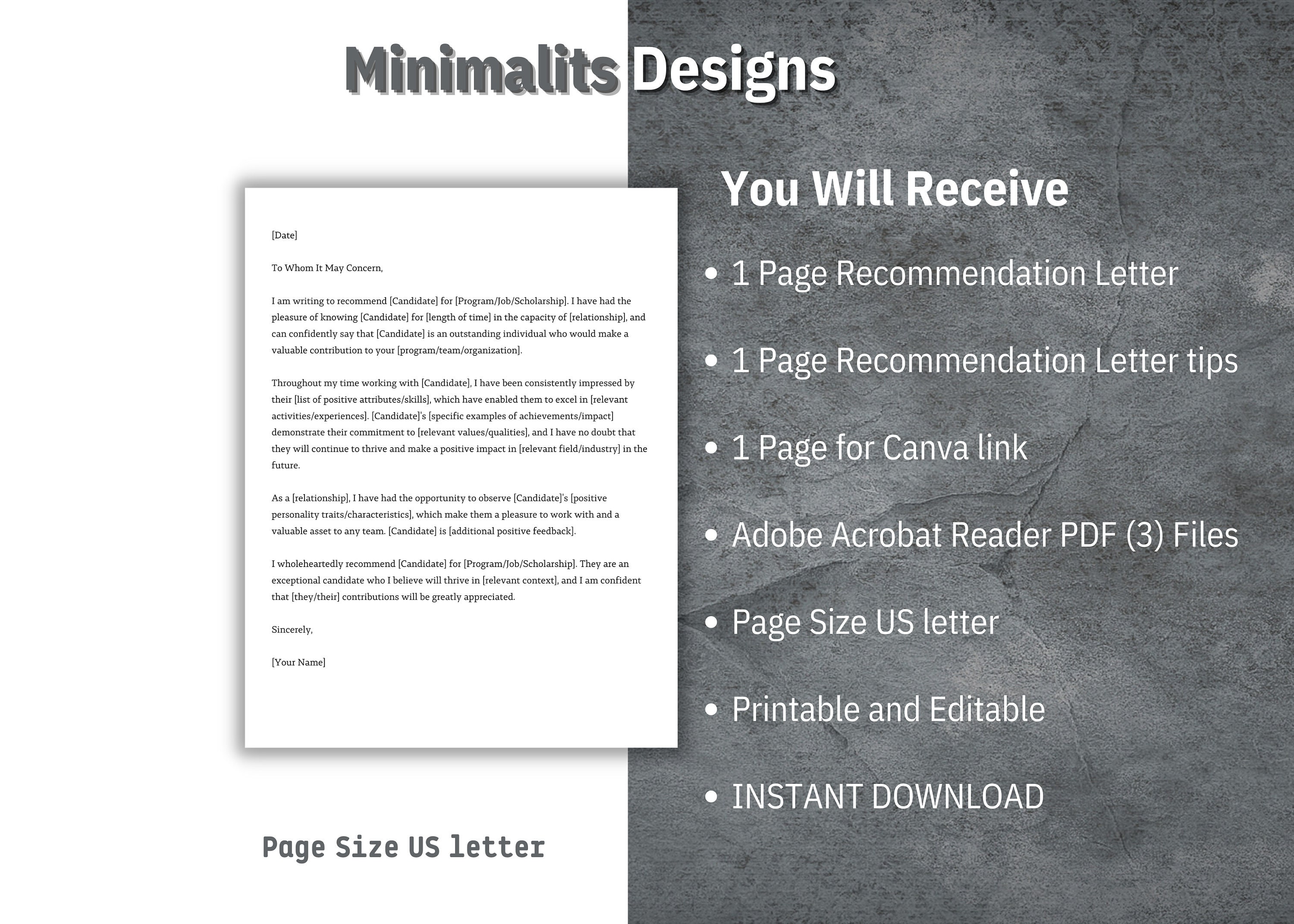 Recommendation Letter, Supporting Letter, Professional Recommendation ...