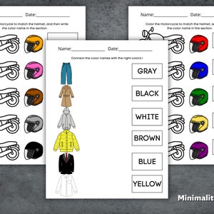 Colors Worksheet, Color Matching Activity, Printable Kids Worksheets ...