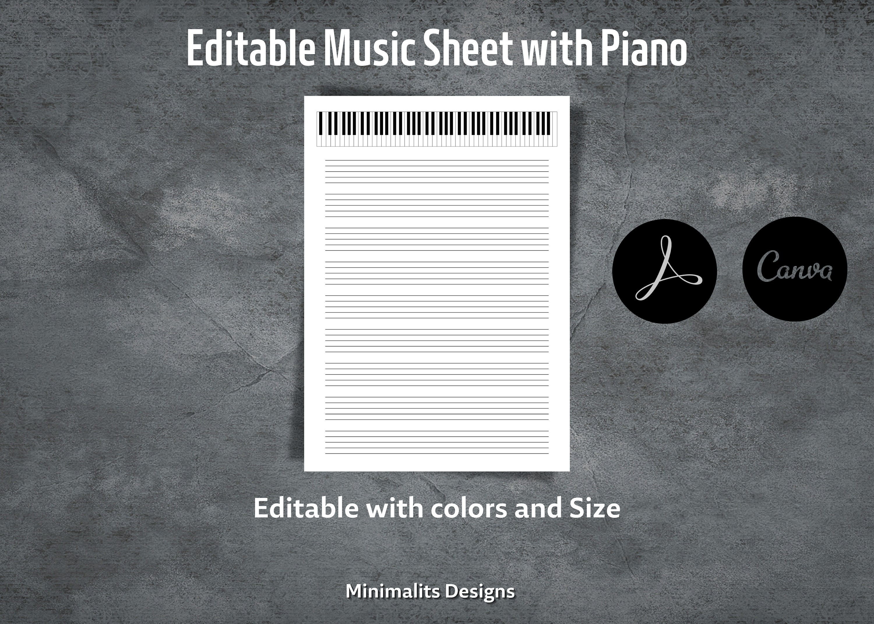 Music Sheet With Piano, Music Sheet, Blank Music Paper, Blank Sheet ...