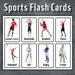 Sports Flash Cards, Preschool Flashcards, Printable Montessori Cards ...