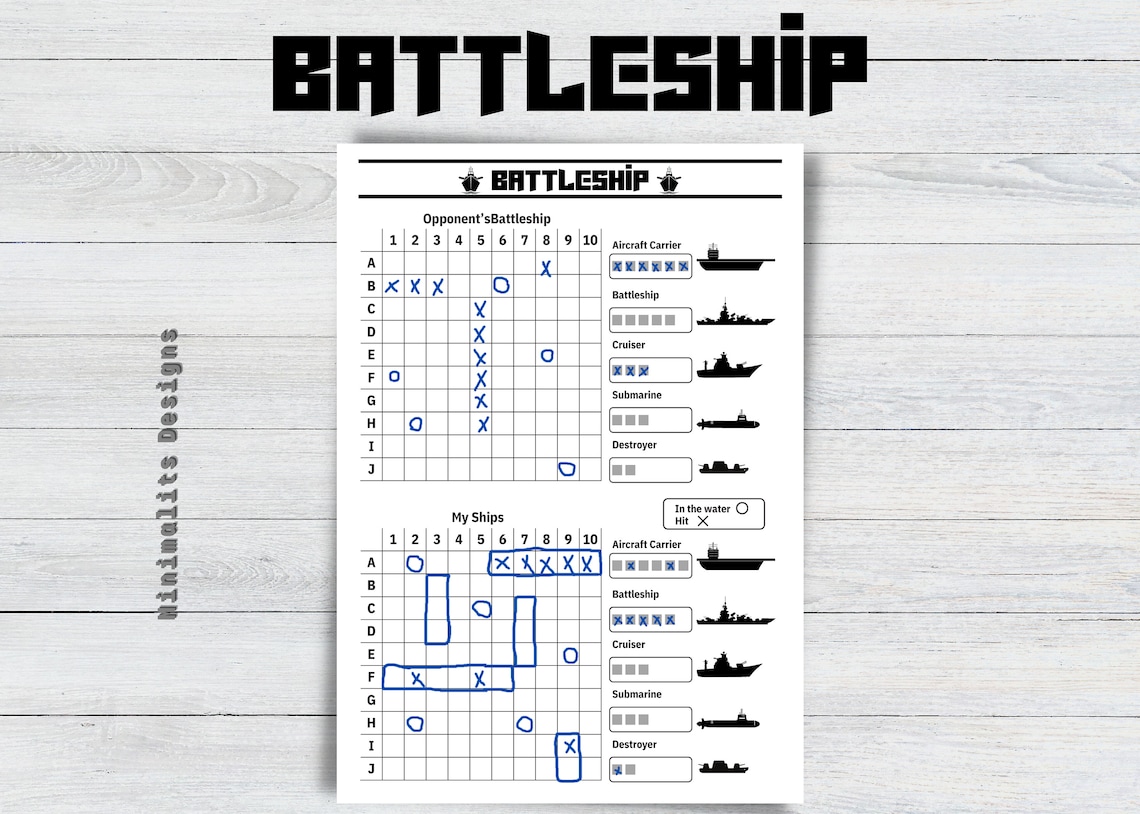 Battleship Game, Battleship Board Game, Battleship Paper Game, Road ...