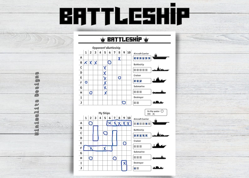 Battleship Game, Battleship Board Game, Battleship Paper Game, Road ...