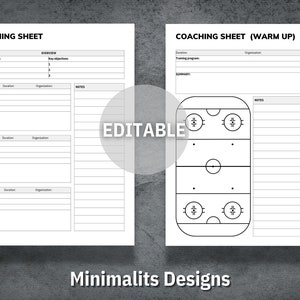 Ice Hockey Coaching Sheet, Ice Hockey Practice Plan, Ice Hockey Game ...