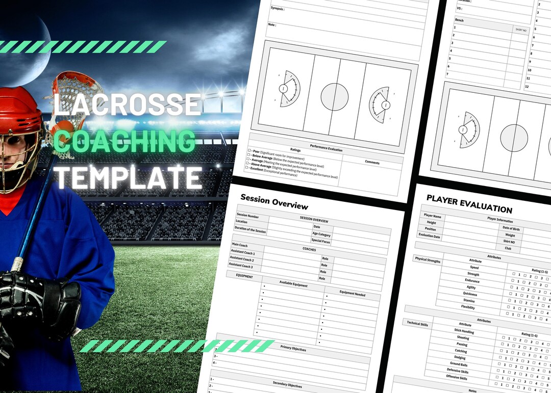 Lacrosse Coaching Template, Lacrosse Practice Plan, Lacrosse Game Day ...